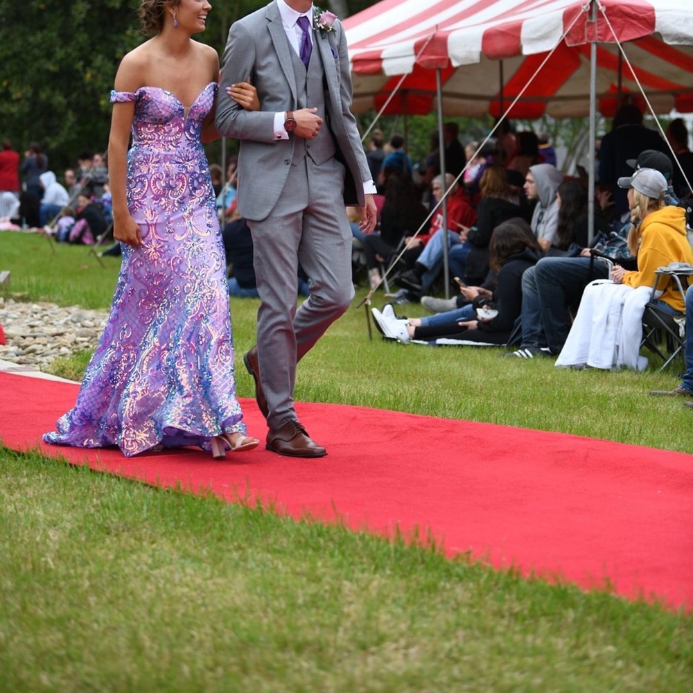 Purple Mermaid Prom Dress - Gem